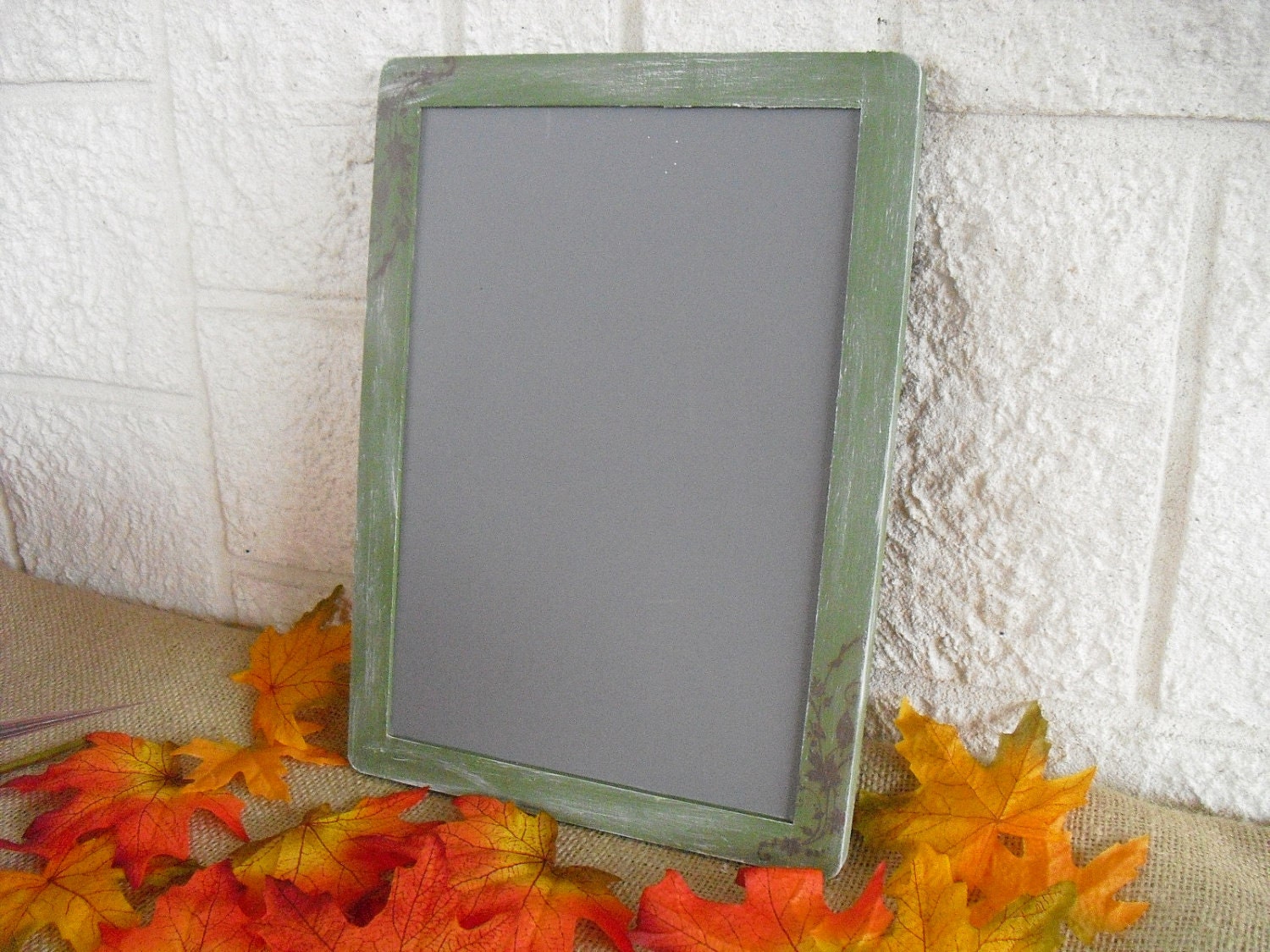 ONE LARGE Fall Shabby Chic Chalkboard for Signs and Table - Etsy