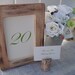Rustic Barnwood Style Wood Frames for Table Numbers or Signs Item 1174 ...