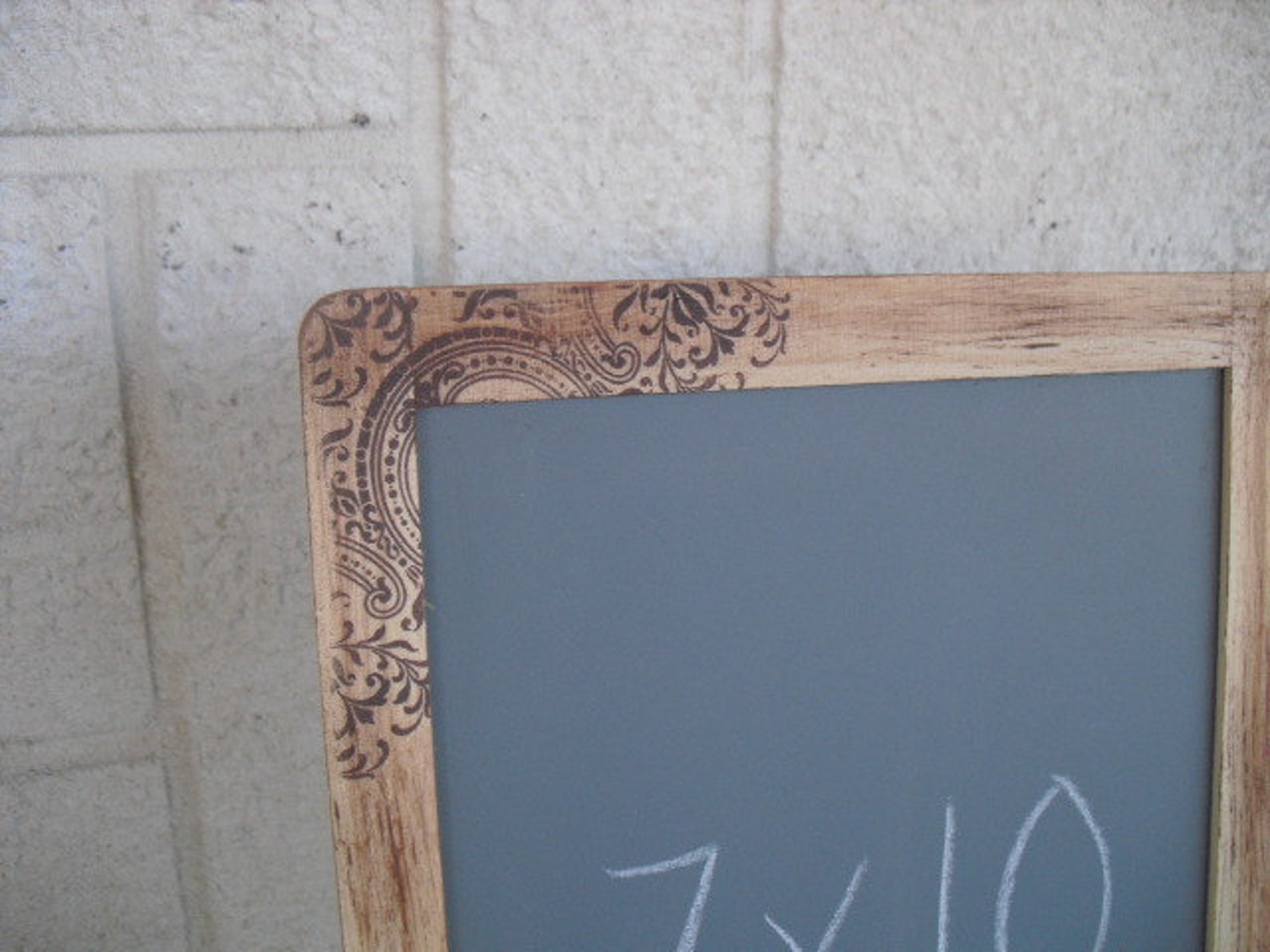 Chalkboard with Easel Rustic Western Paisley for Signs and | Etsy