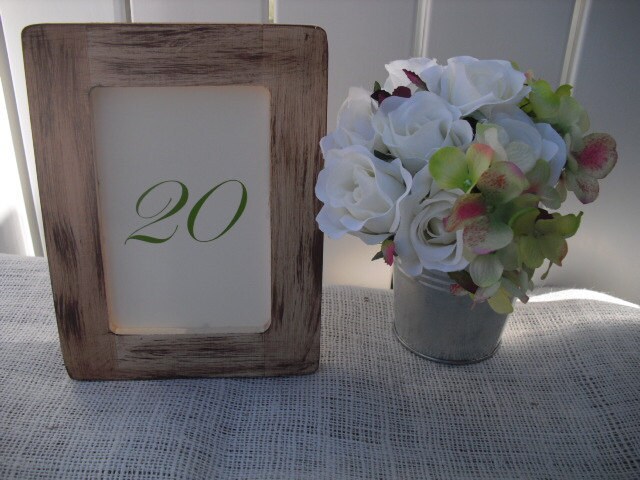 Rustic Barnwood Style Wood Frames for Table Numbers or Signs - Etsy