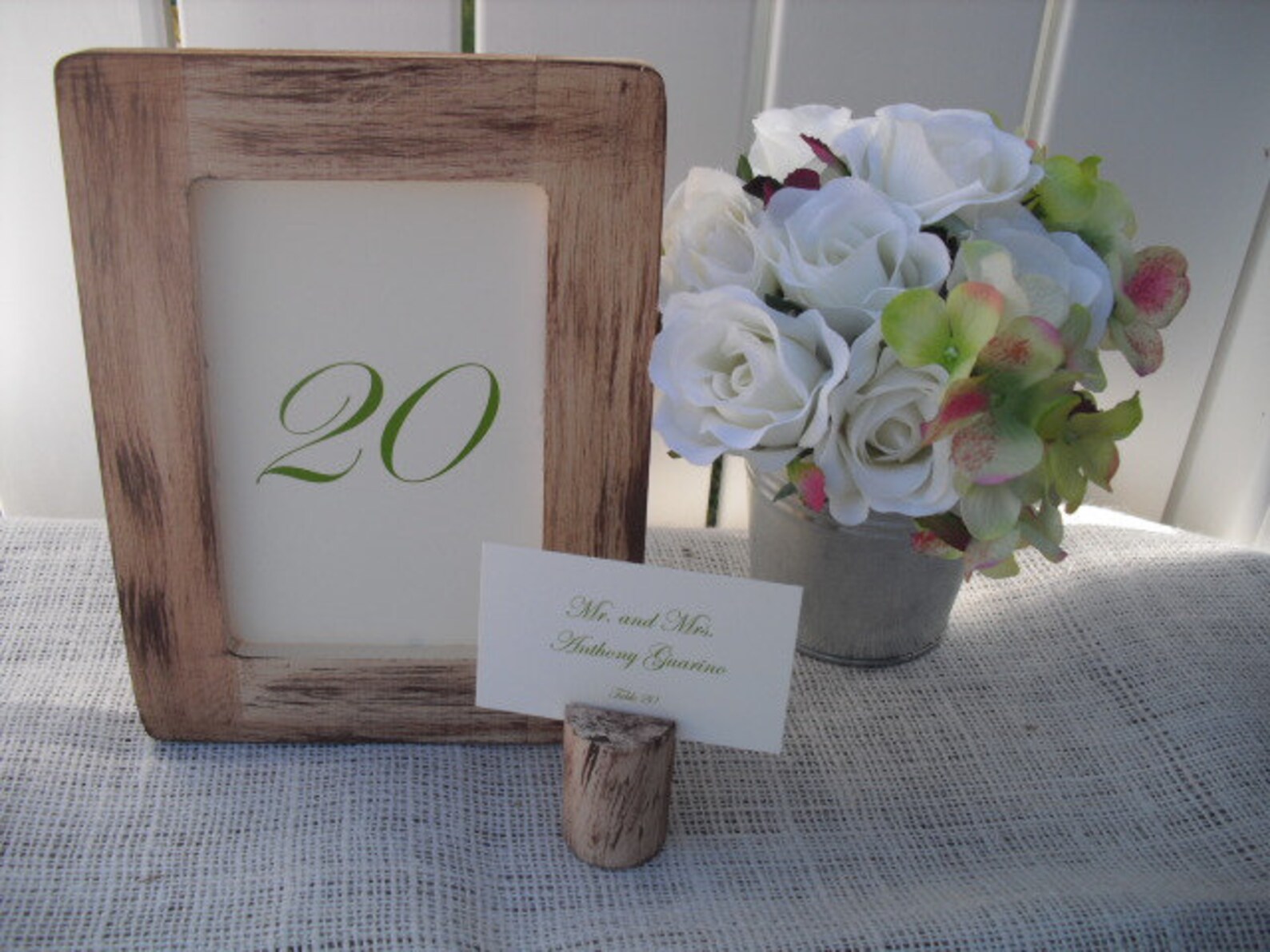 Rustic Barnwood Style Wood Frames for Table Numbers or Signs - Etsy