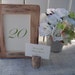 Rustic Barnwood Style Wood Frames for Table Numbers or Signs Item 1174 ...
