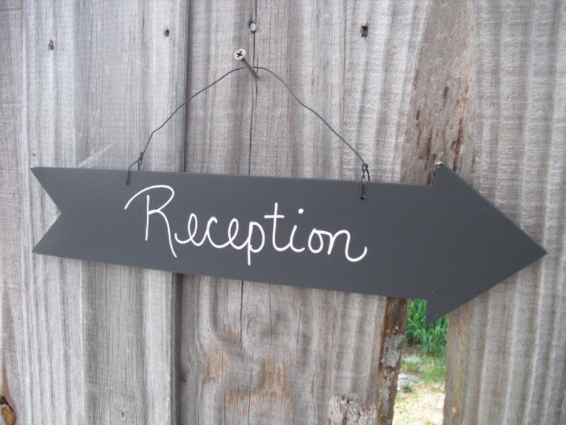 Chalkboard Arrow Wedding Sign Candy Bar Sign Party - Etsy