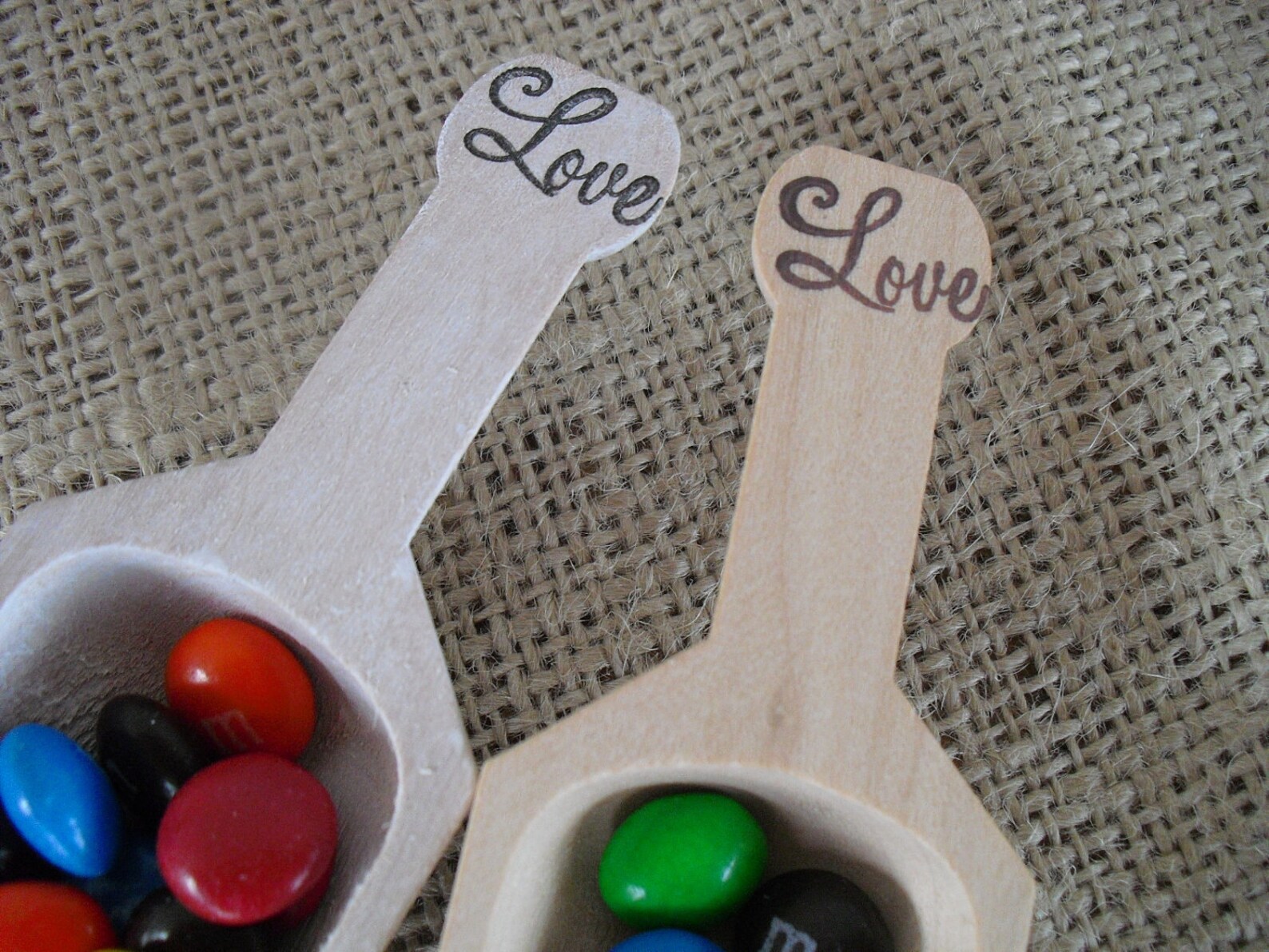 Candy Scoop ONE Wood Love Scoop for Candy Buffets or Favors - Etsy