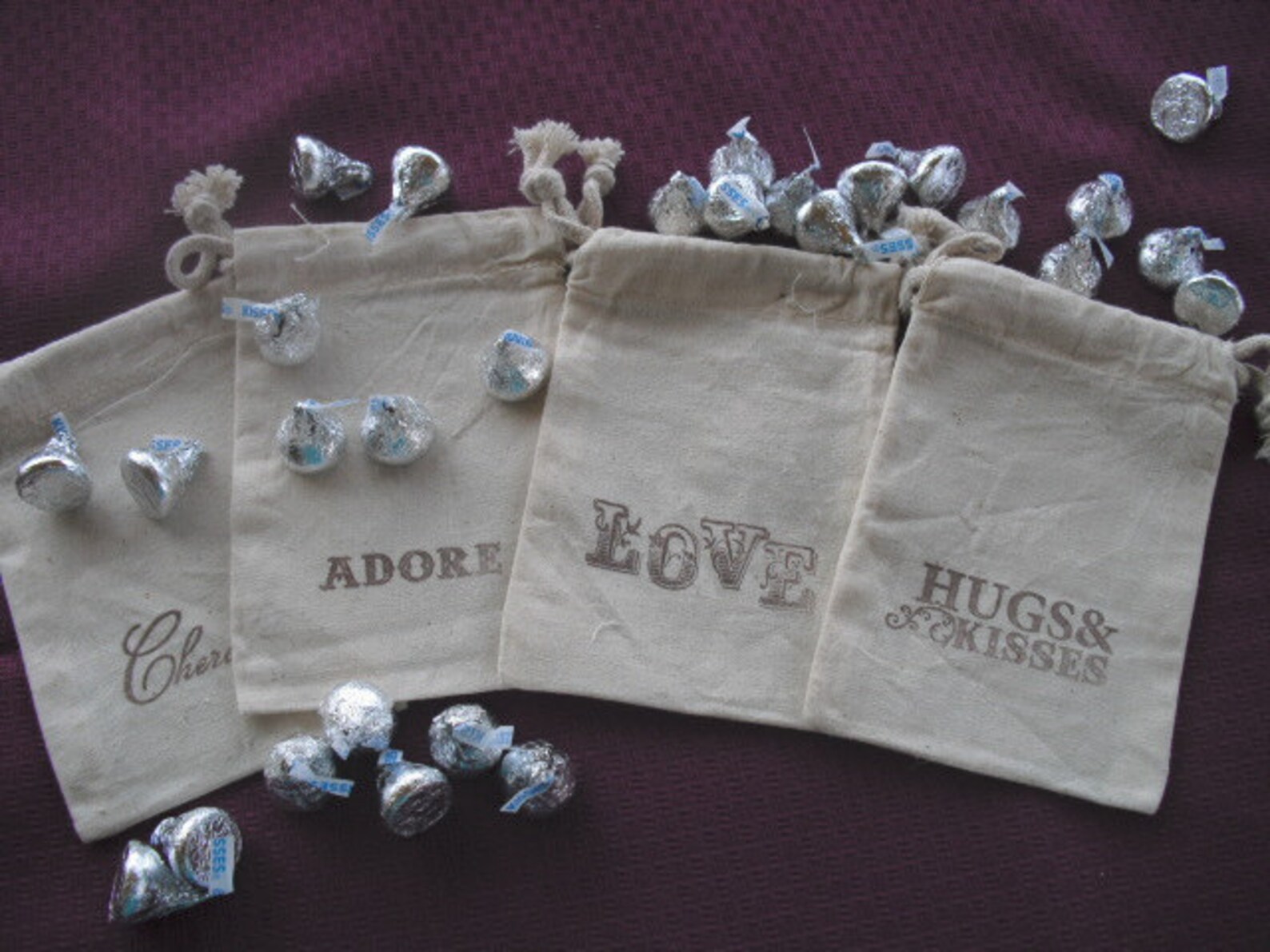 Favor Bags SET OF 12 Muslin Favor Bags or Candy Buffet Bags - Etsy