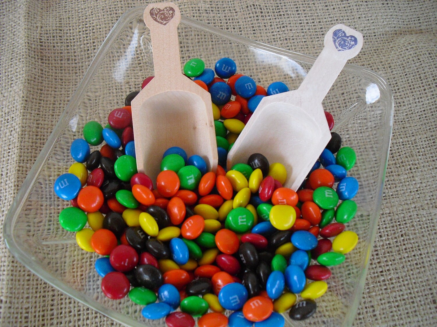 Candy Scoop Wood Scoop With Heart for Candy Buffets or | Etsy