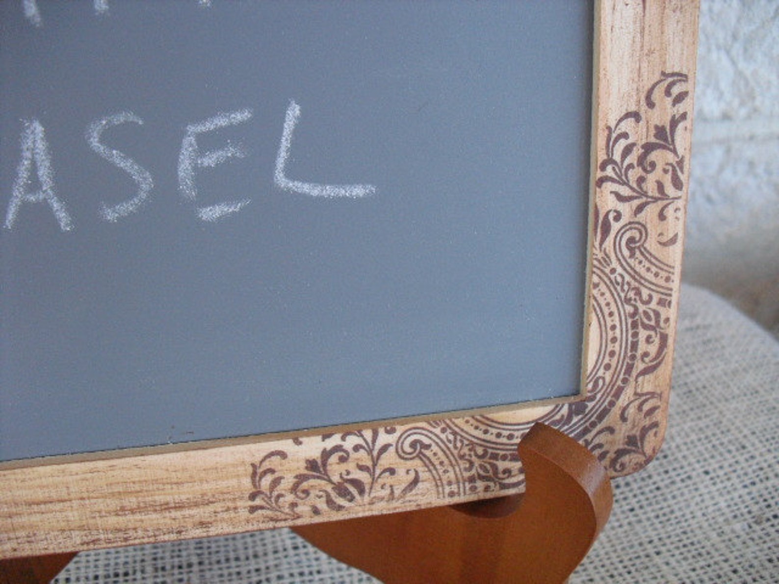 Chalkboard with Easel Rustic Western Paisley for Signs and | Etsy