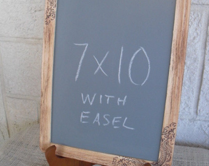 Chalkboard With Easel, Rustic Western Paisley for Signs and Table ...