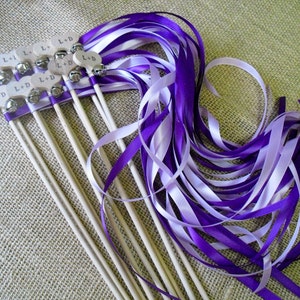 Wedding Wands SET OF 10 Personalized Rustic Heart Wedding Wands for ...