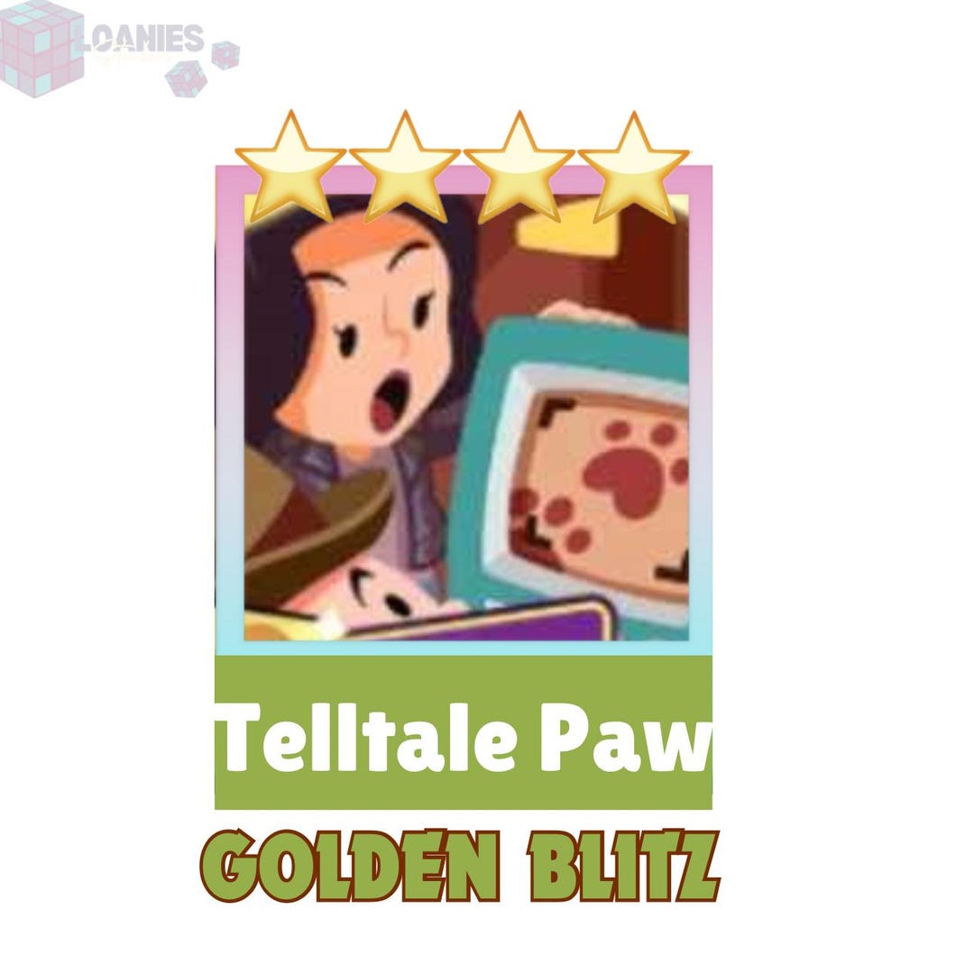 Telltale Paw 4 Star GOLDEN BLITZ Stickers please Read the Item ...