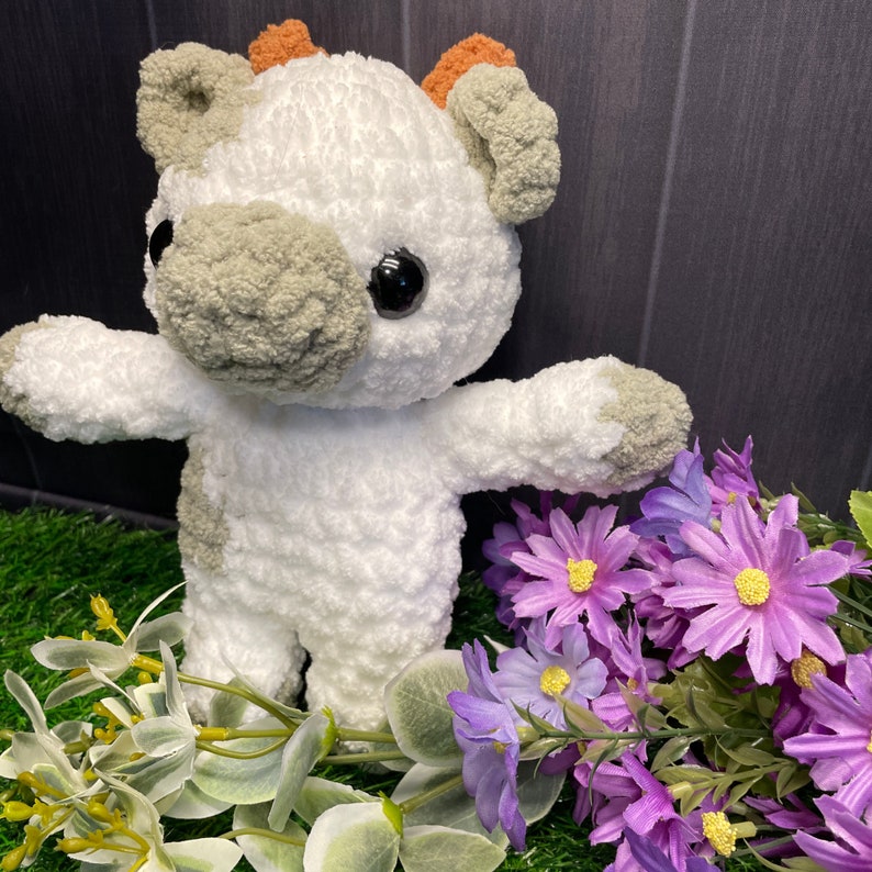 Mint Cow Crochet Stuffed Animal - Etsy