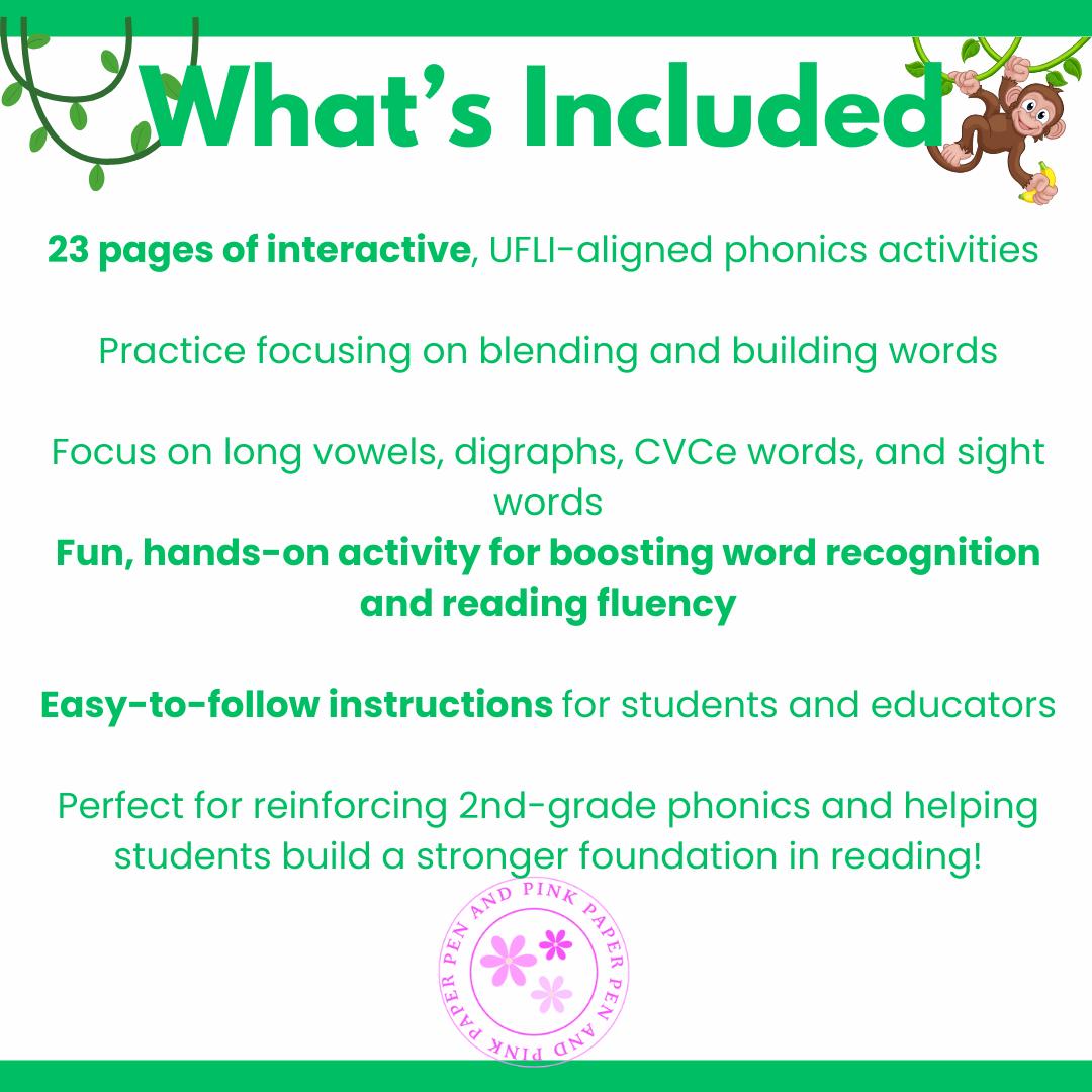 Ufli-aligned Word Ladder Games: Lessons 43-76 for 2nd Grade - Etsy