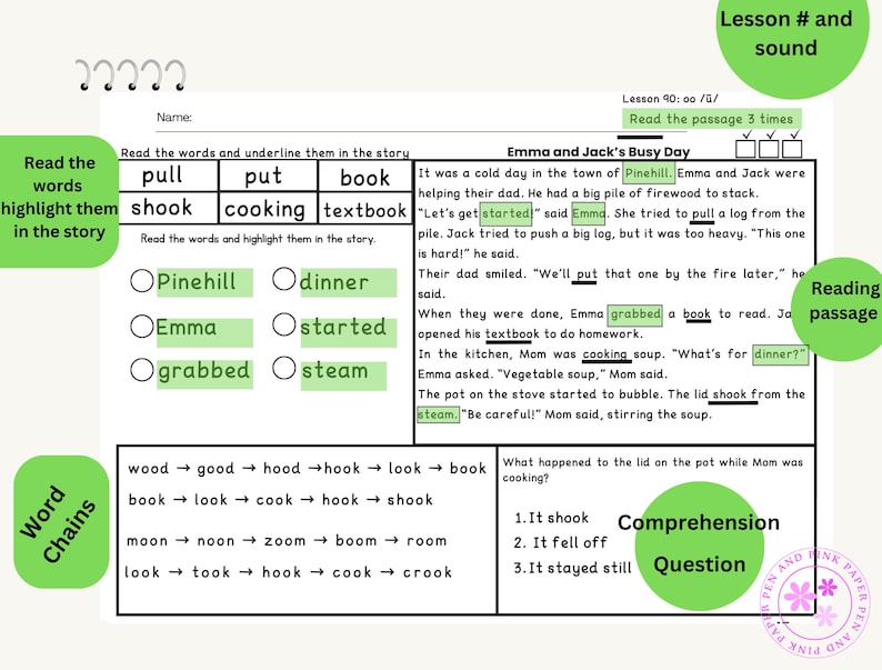 Ufli-aligned Fluency Practice Packet for 2nd Grade Lessons 71-98 - Etsy