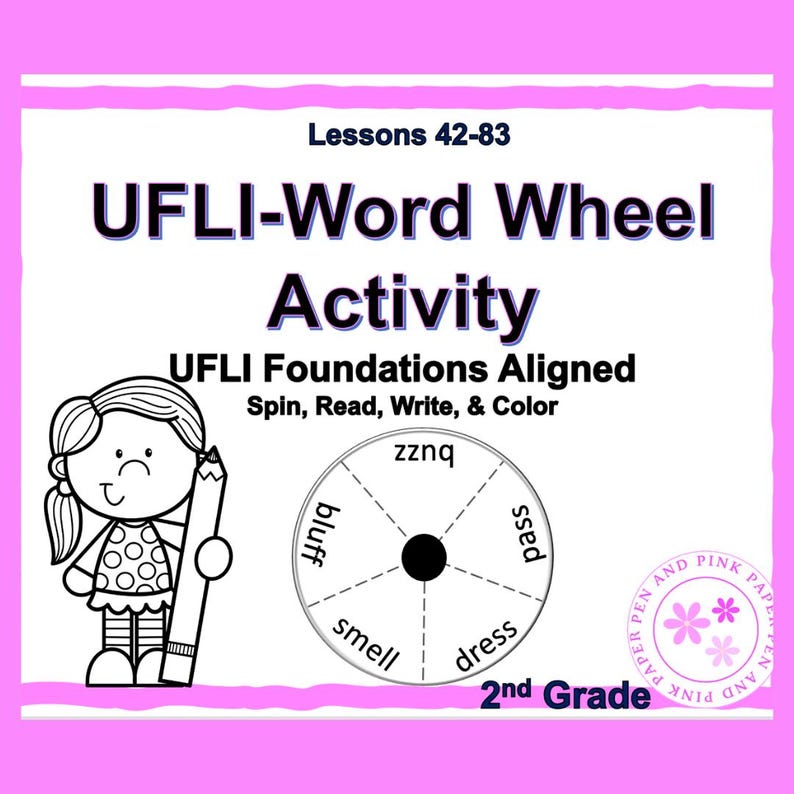 Ufli-aligned Phonics Word Wheel Activity (lessons 42-83, 2nd Grade) - Etsy