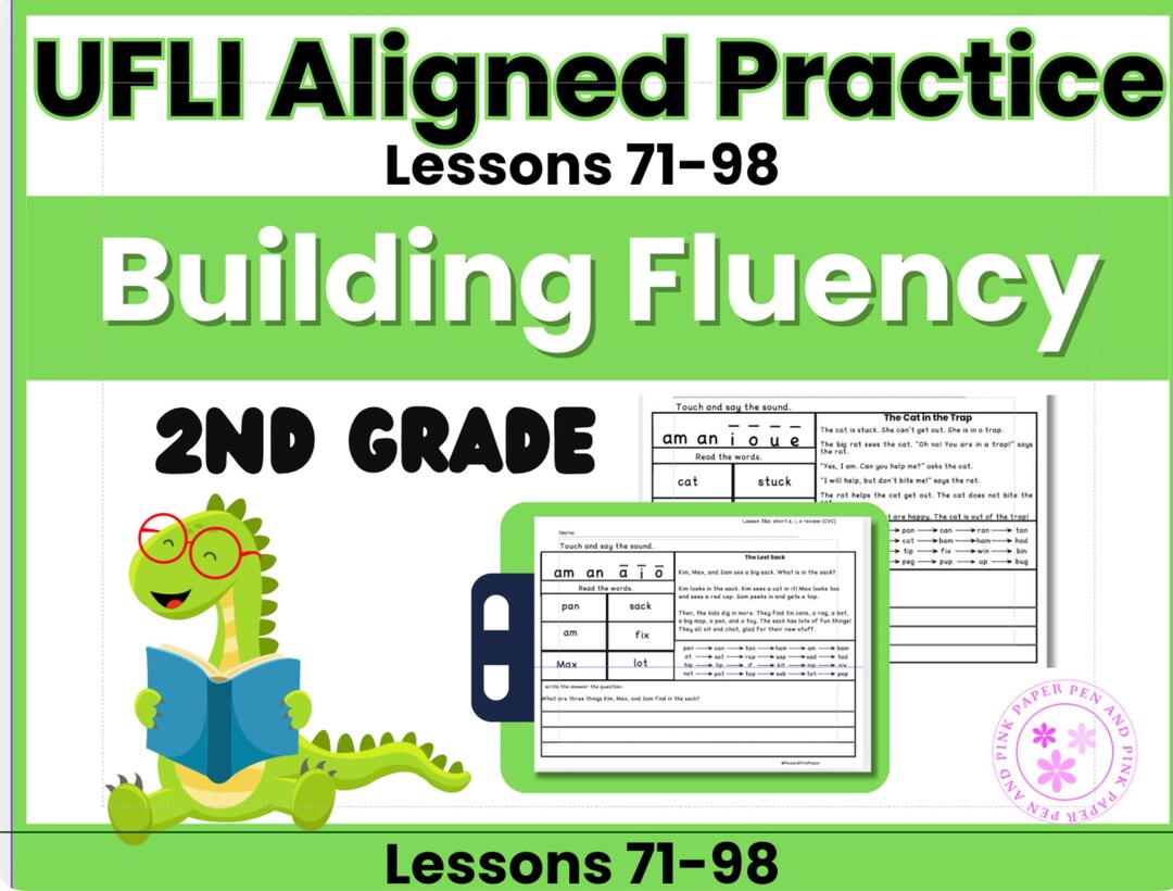 Ufli-aligned Fluency Practice Packet for 2nd Grade Lessons 71-98 - Etsy