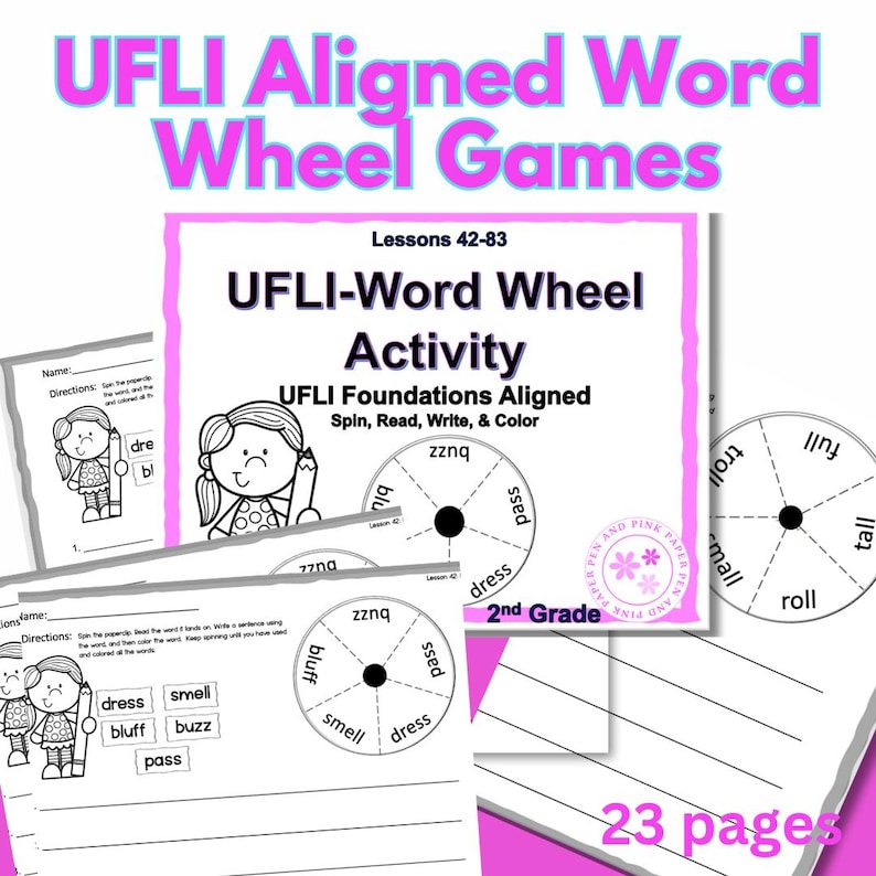 Ufli-aligned Phonics Word Wheel Activity (lessons 42-83, 2nd Grade) - Etsy
