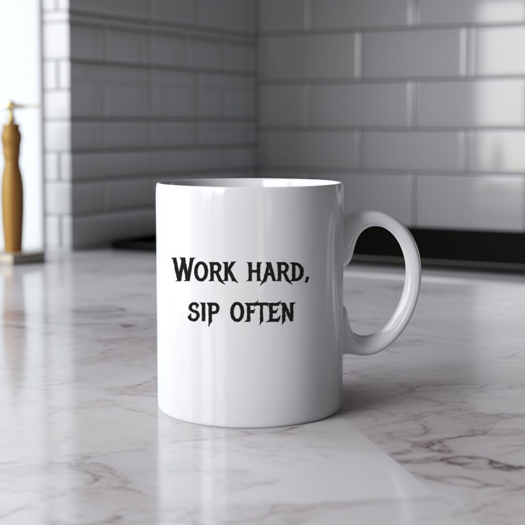 Work Hard Mug, Office Mug, Coffee Mug, Funny Gifts, Funny Mugs, Gifts ...