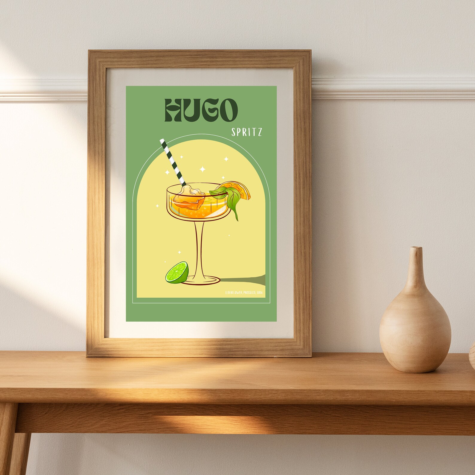 Hugo Spritz Cocktail Poster. From the ‘spritz Collection’ - Etsy