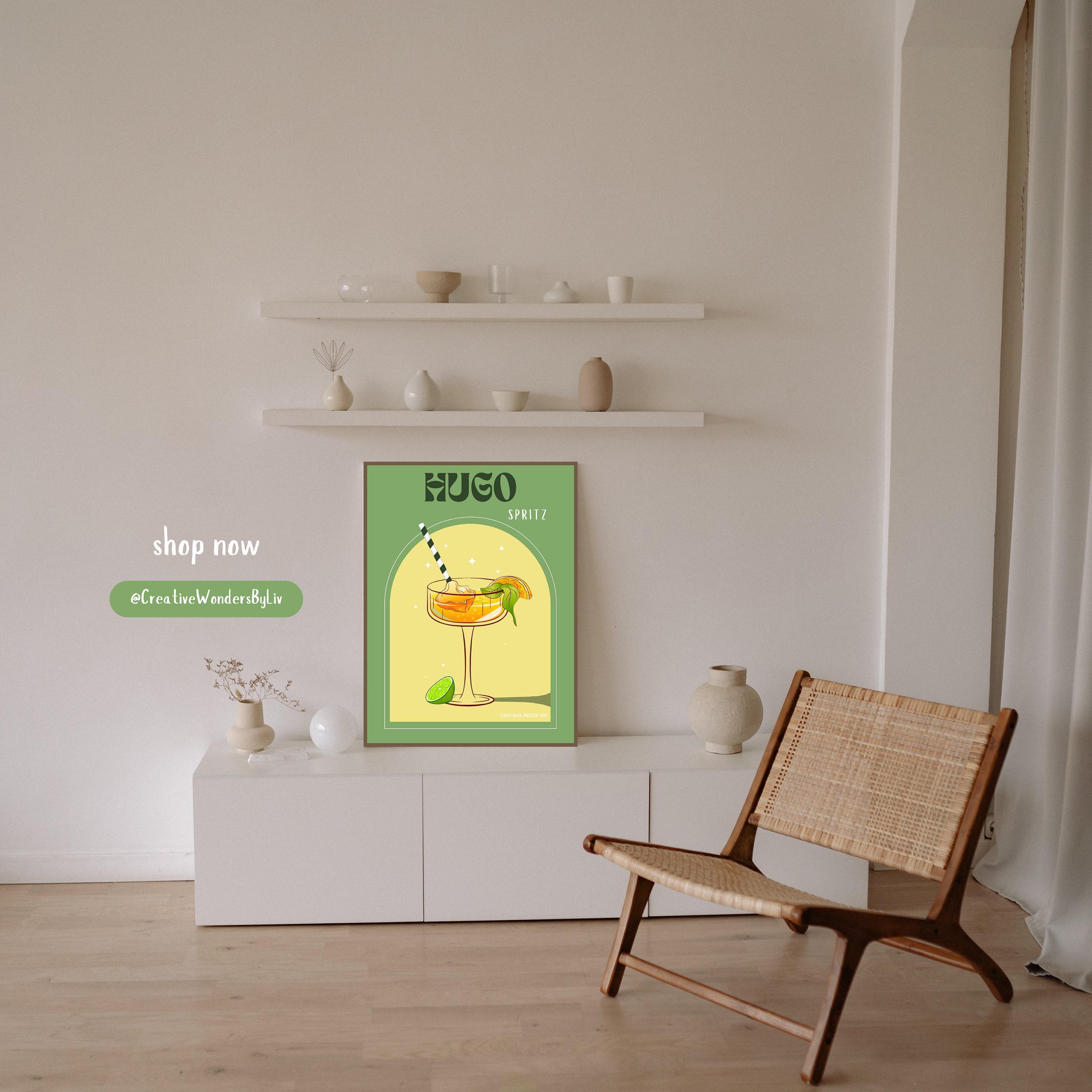 Hugo Spritz Cocktail Poster. From the ‘spritz Collection’ - Etsy