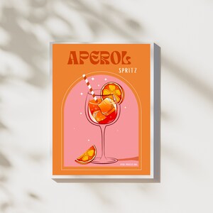 Aperol Spritz Cocktail Poster. From the ‘spritz Collection’ - Etsy