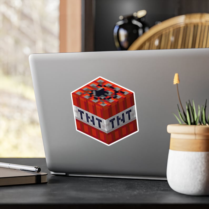TNT Block Sticker- Minecrafterer Gift- Minecrafter Decal- Gift for ...
