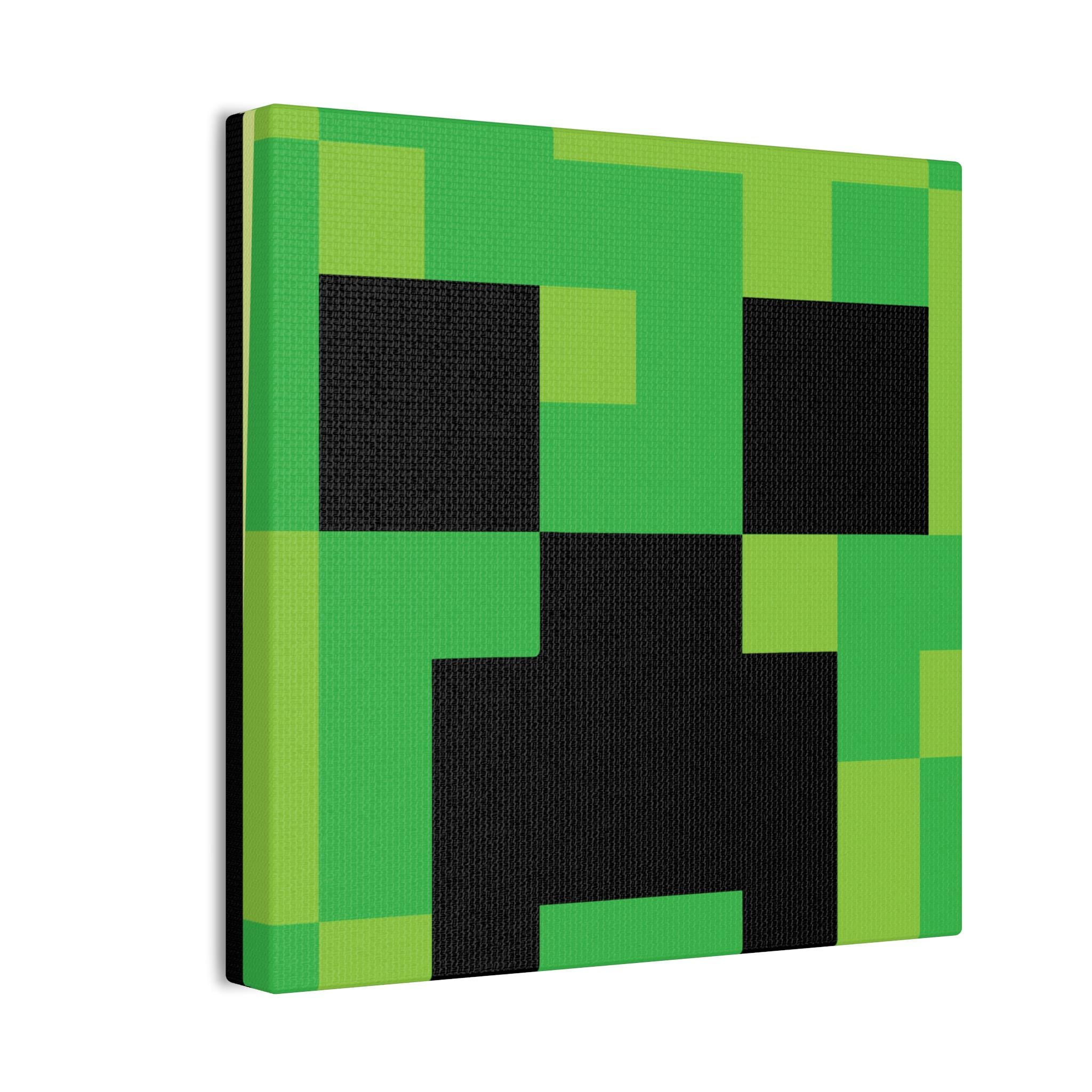 Canvas Wall Art- Creeper Head- Minecrafterer Gift- Game Kid Art ...