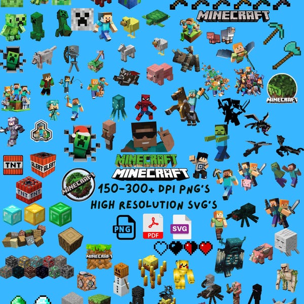 Minecrafts Svg - Etsy
