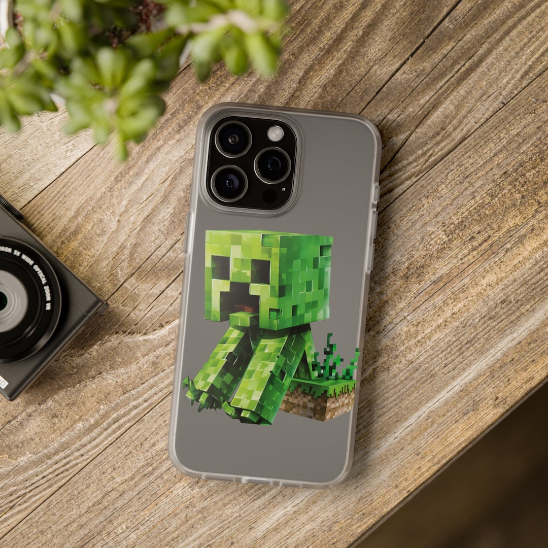 Phone Case Creeper Gift for Minecrafter Gamer Flexible Phone Protector ...
