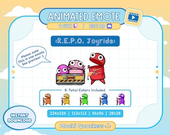 ANIMATED Emote | REPO Cart Emote - Joyride | 6 Colors | Semibot Yell ...