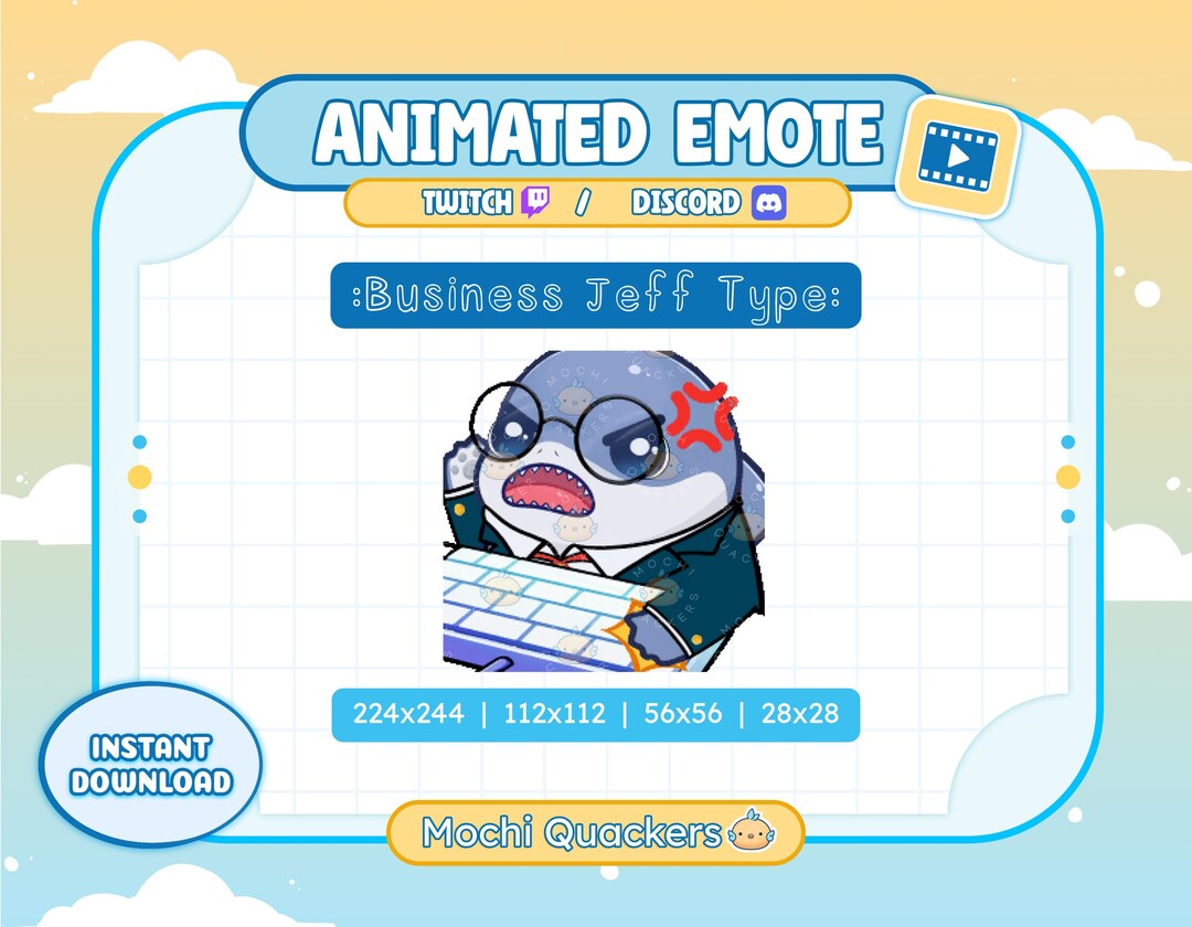Animated Emote | Business Jeff Emote - Rage Typing | Mad Angry Bongo ...