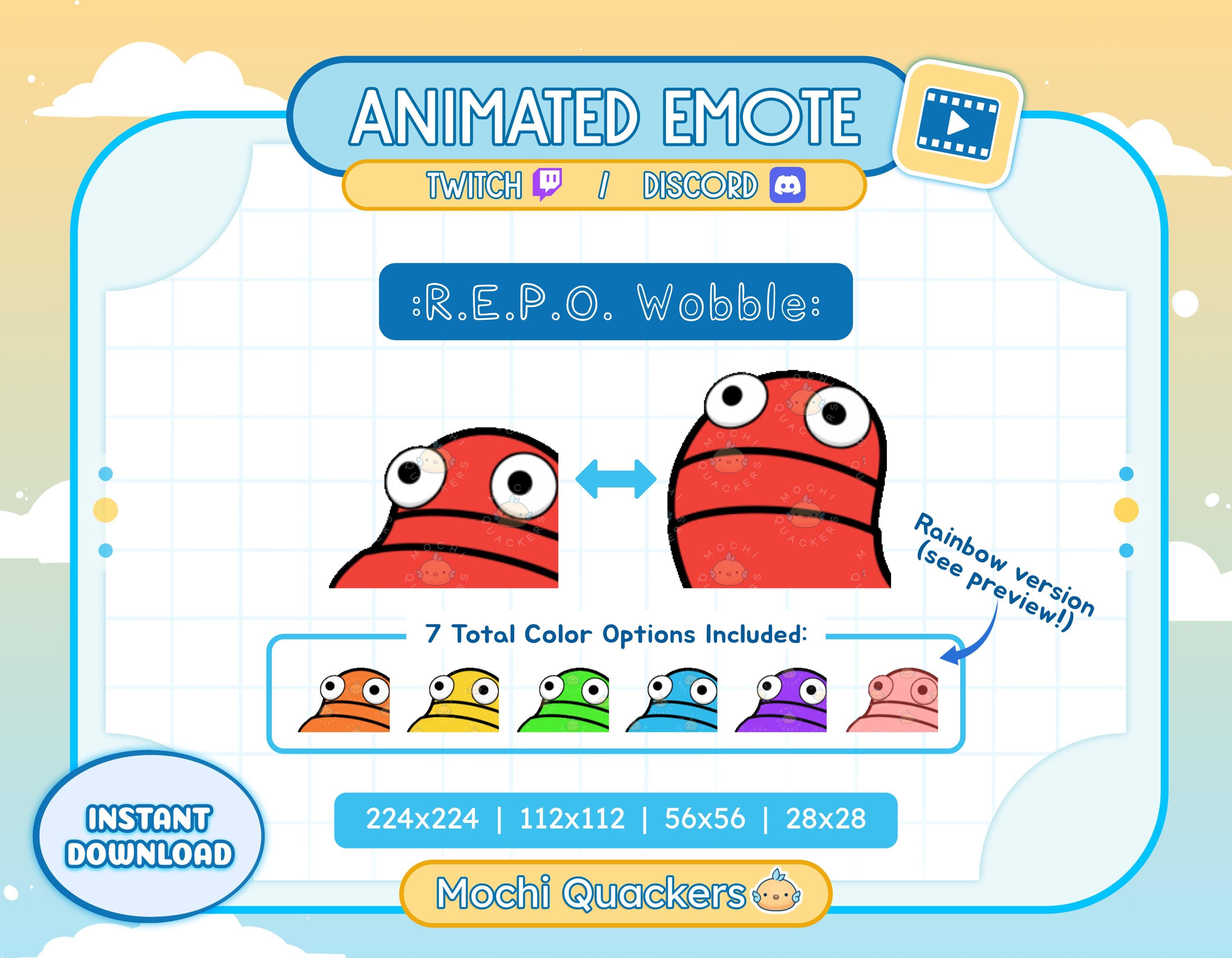 Animated Emote| R.E.P.O. Wobble Emote | Funny Wiggle Dance, Twitch ...