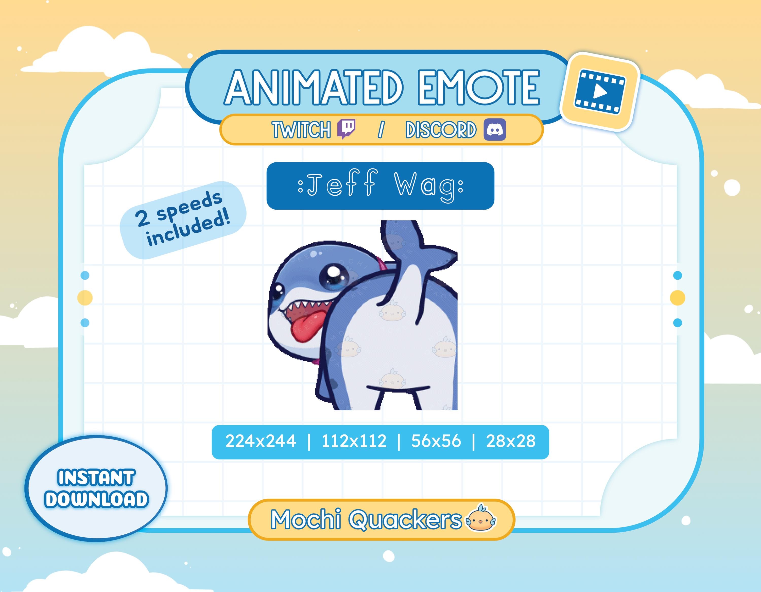 Animated Emote - Rivals Jeff Land Shark - Tail Wag | Twerk Emoji, Booty ...