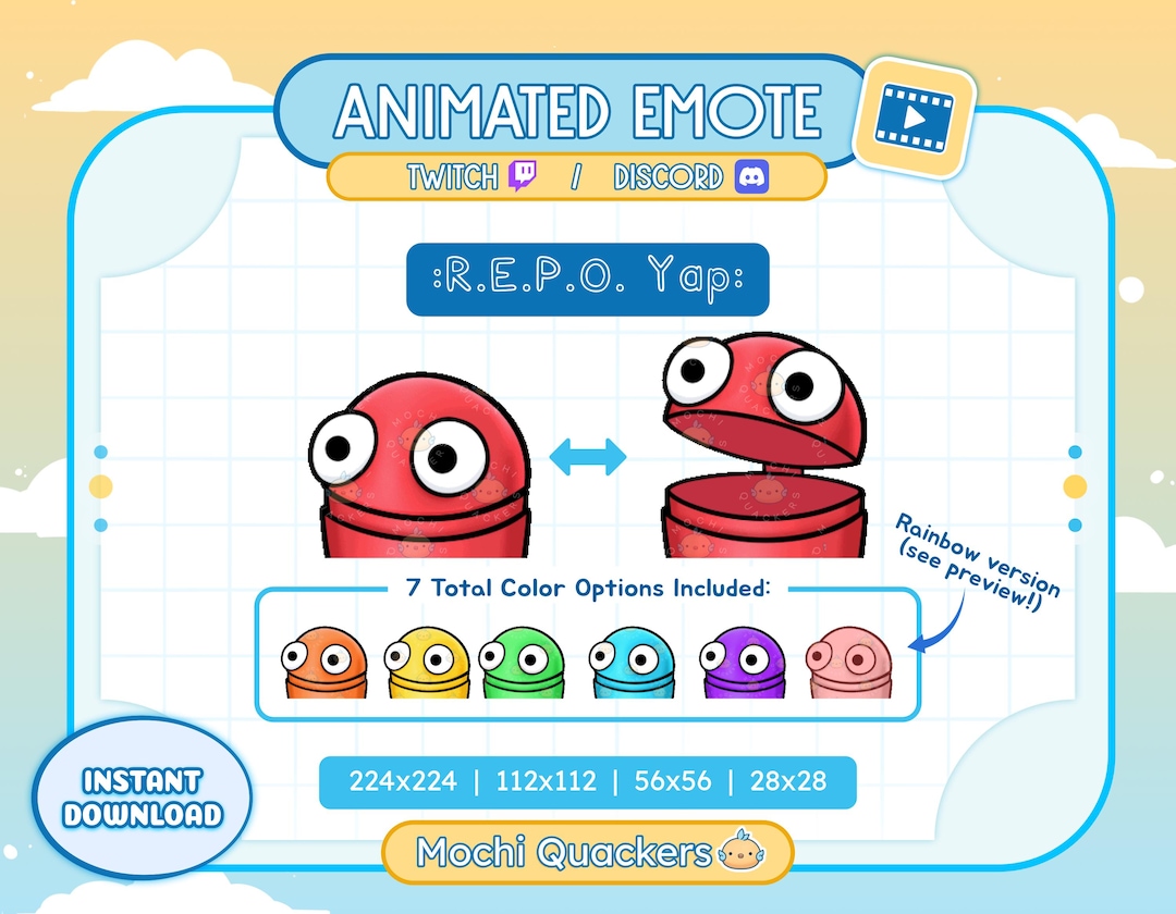 Animated R.E.P.O. Emote | REPO Yap | Pop Cat Emoji for Twitch & Discord ...
