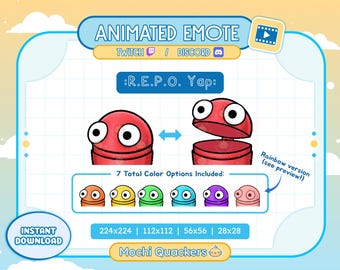 Animated Emote REPO Awkward Leave Emote | Stare Emoji for Twitch Stream ...