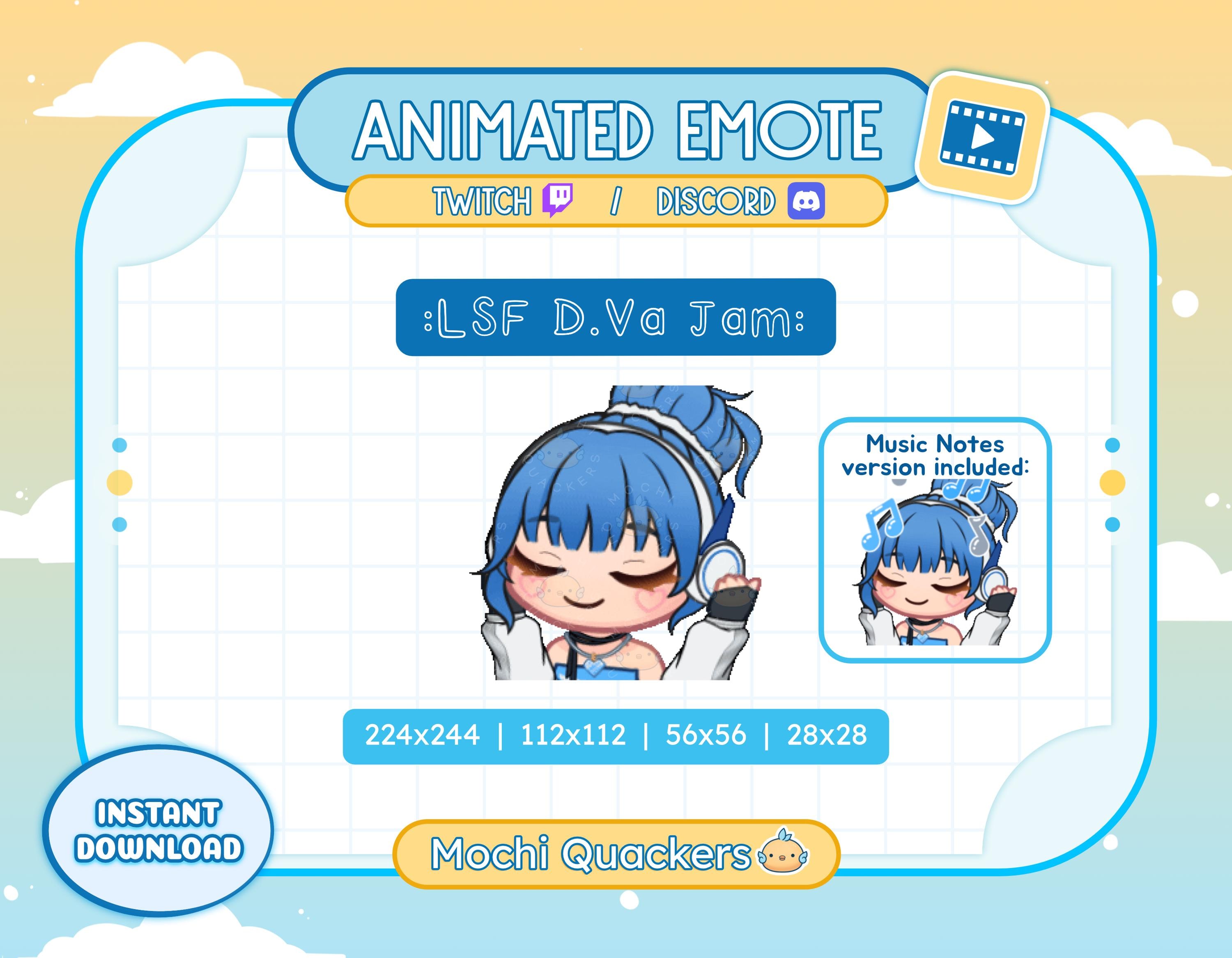 Overwatch 2 ANIMATED Emote | Overwatch Dva Jam Emote | Twitch Stream ...