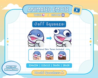 Animated Emote - Jeff the Land Shark Squeeze Choke Grip | Twitch ...