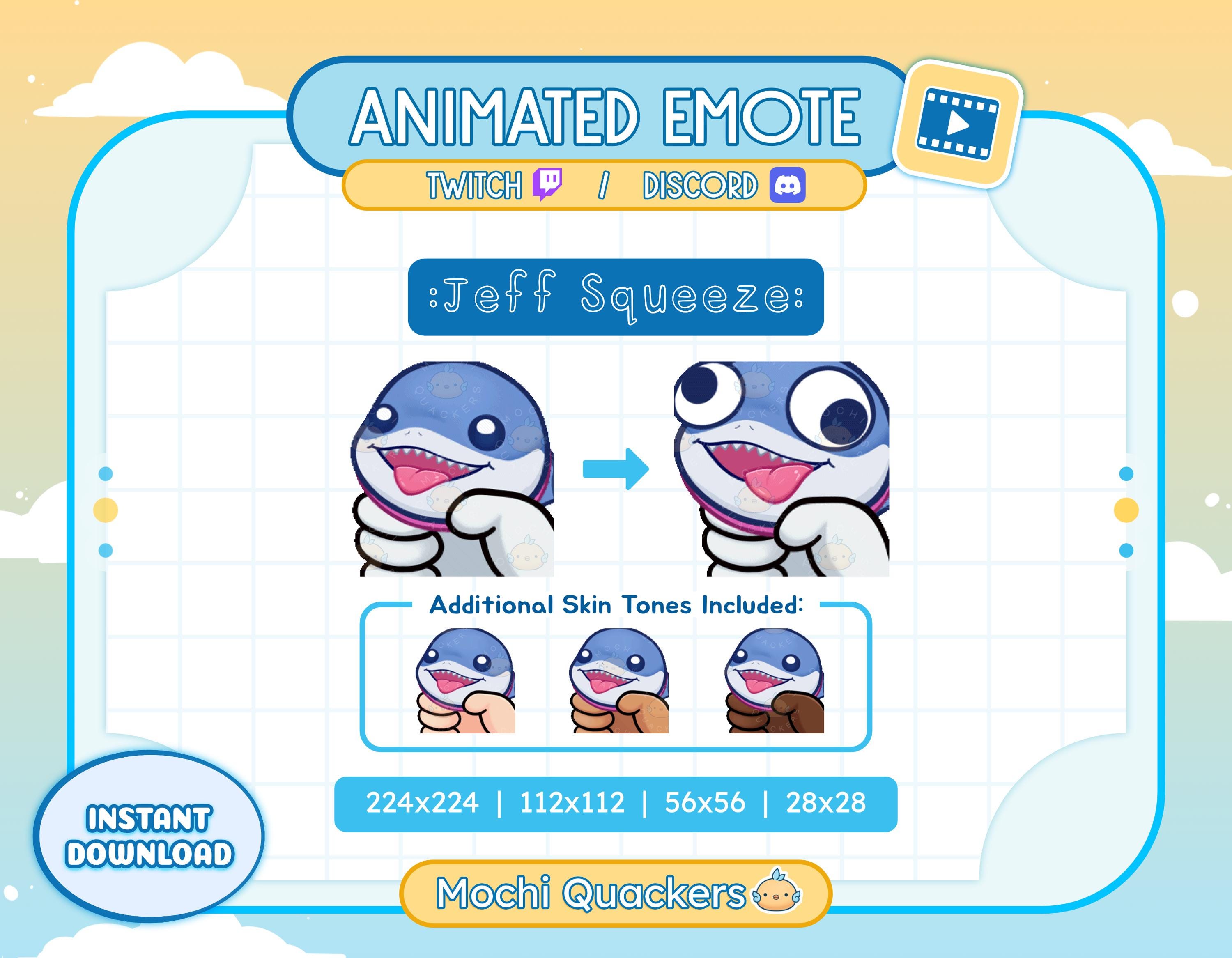 Animated Emote - Jeff the Land Shark Squeeze Choke Grip | Twitch ...