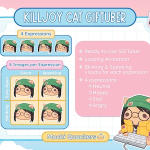 Animated Killjoy Pngtuber / Giftuber for Streaming, Ready to Use ...