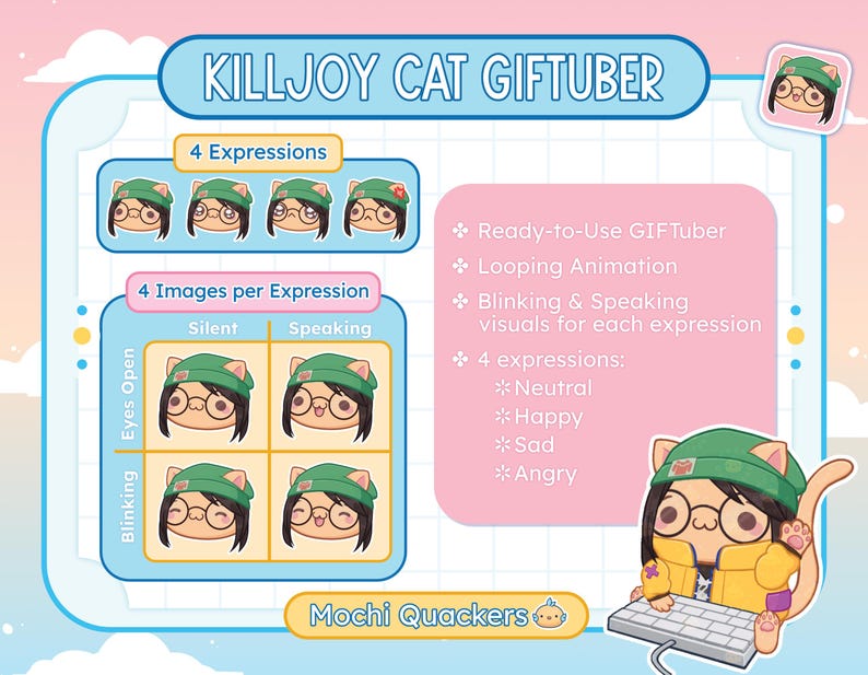 Animated Killjoy Pngtuber / Giftuber for Streaming, Ready to Use ...