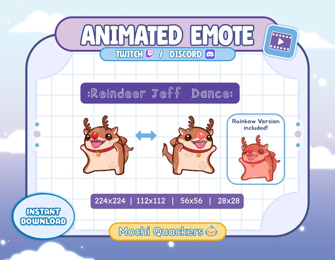 ANIMATED Emote - Reindeer Jeff Dance | Rivals Land Shark Jeffrey ...