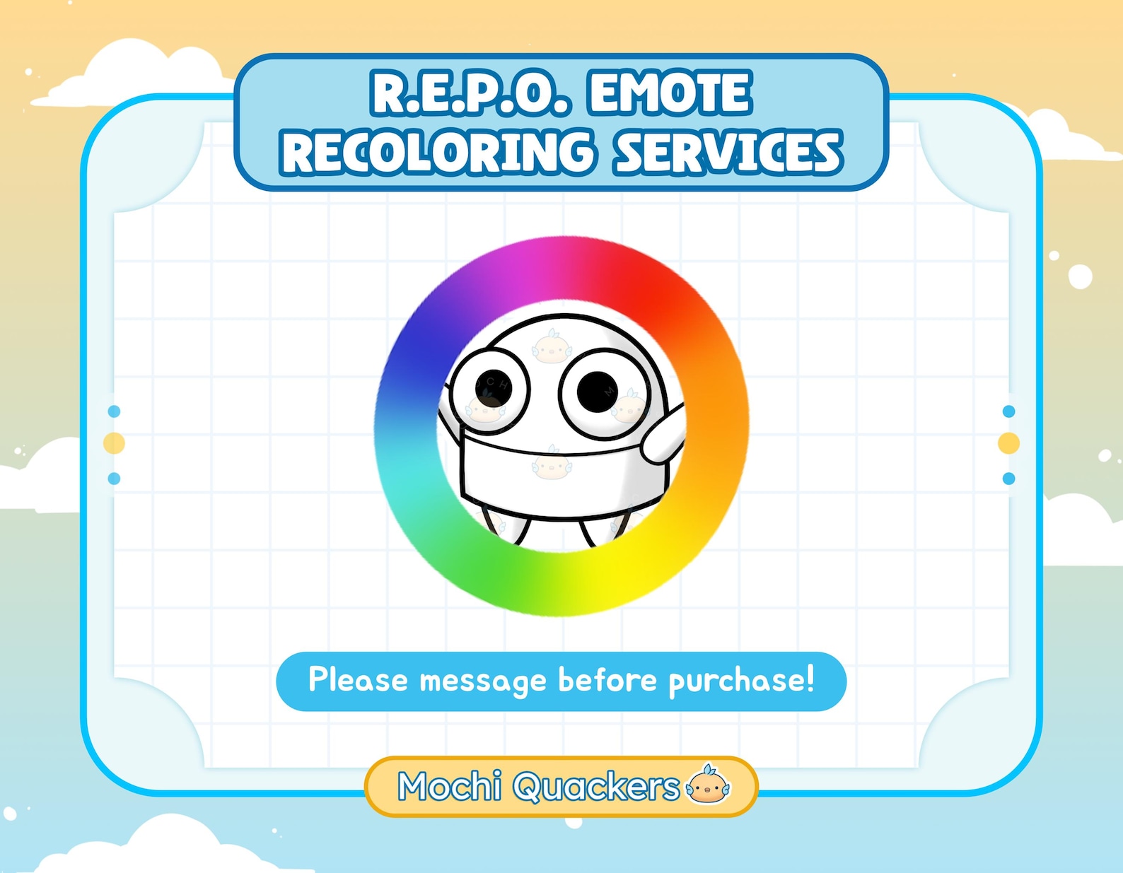 R.E.P.O. Emote Recolor Options | Message Before Purchasing! | Character ...