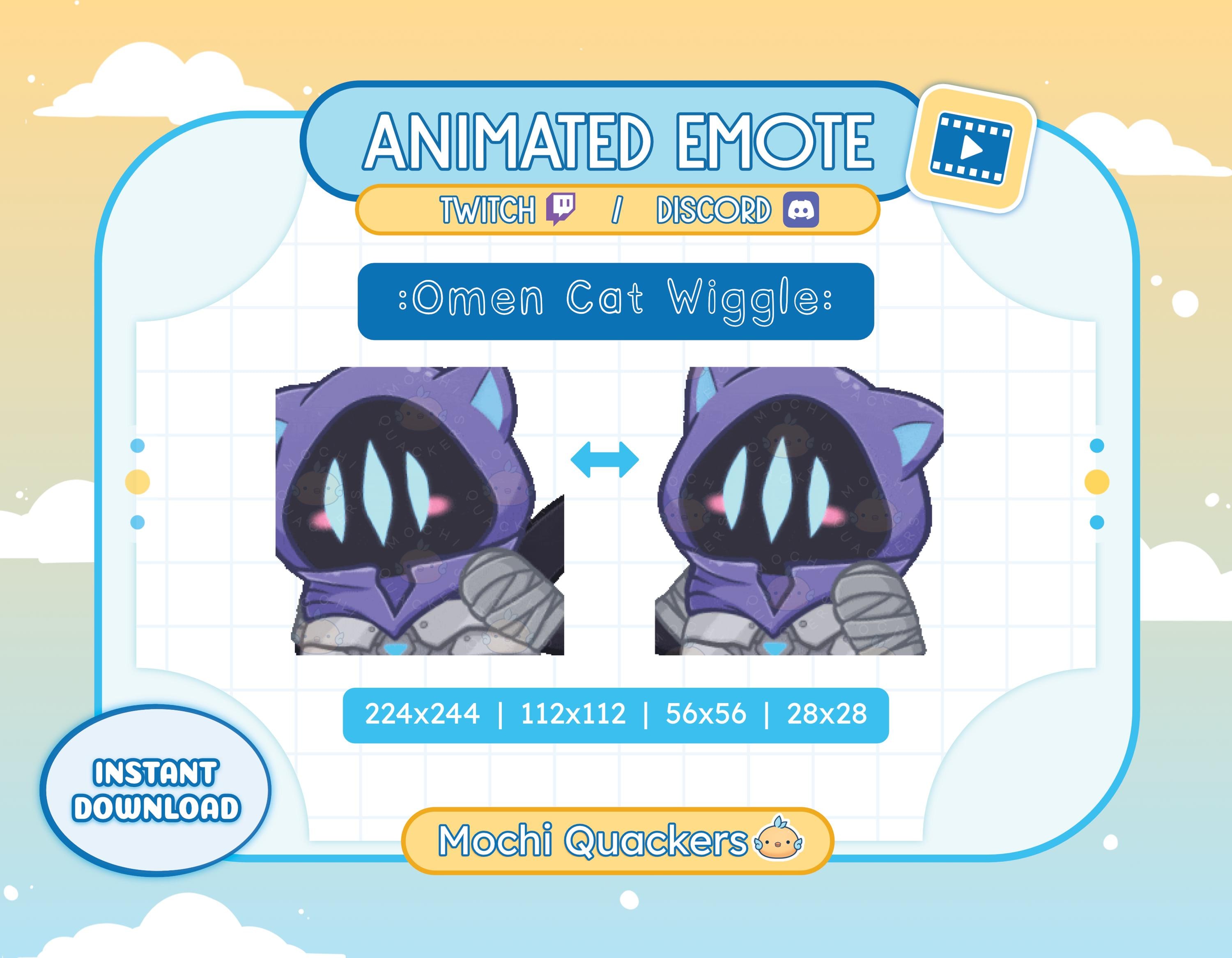 Valorant ANIMATED Emote | Omen Cat Wiggle for Twitch & Discord, 4 Gif ...