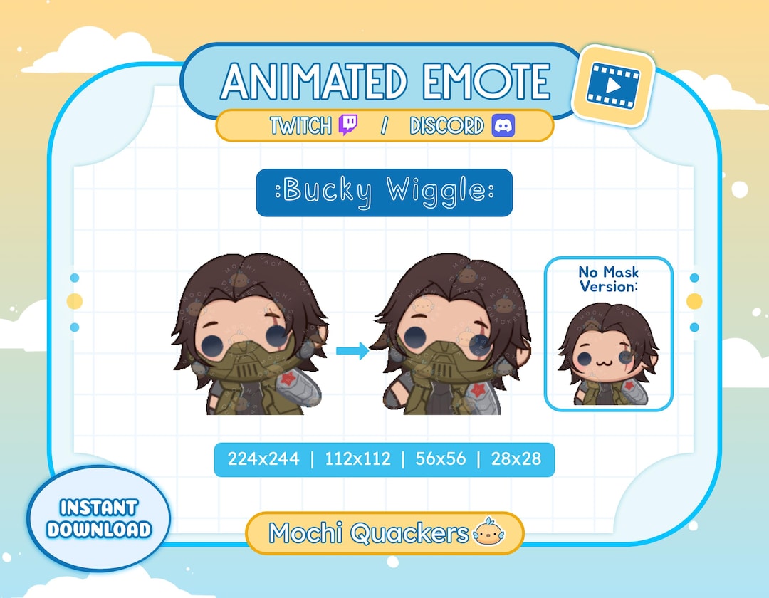 ANIMATED Emote | Rivals Bucky Emote - Wiggle | Twitch Emote & Discord ...