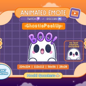 ANIMATED Halloween Ghost Emote - BOO! | Twitch Stream & Discord ...