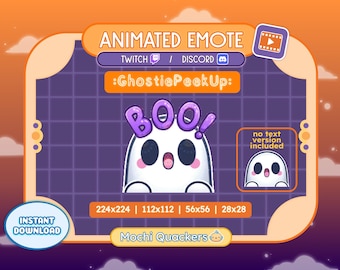 ANIMATED Halloween Ghost Emote - BOO! | Twitch Stream & Discord ...