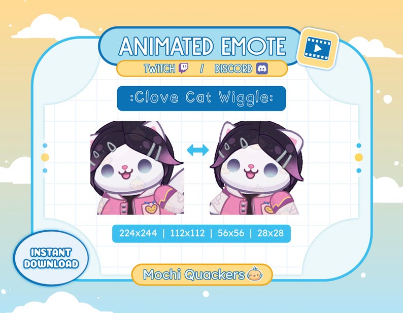 Valorant Clove Cat Wiggle Animated Emote | Twitch & Discord - Etsy