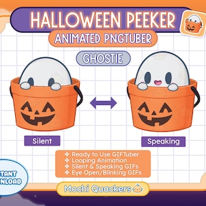 Halloween ANIMATED PNGTUBER | Ghost Peeker Giftuber for Streaming ...