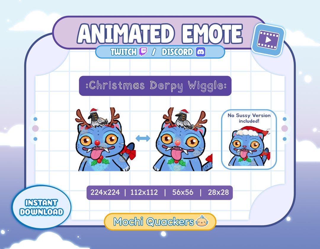 ANIMATED Emote - Blue Tiger Wiggle Dance | KPDH Derpy Sussy Kpop Demon ...