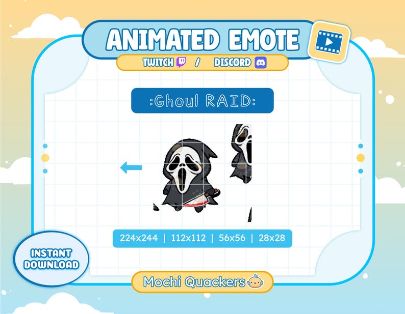 ANIMATED Emote | DBD Ghoul RAID | Spooky Halloween Ghost Twitch Stream ...