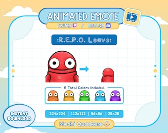 Juego R.E.P.O. Emote ANIMADO / REPO Deja el emoticono para Twitch ...